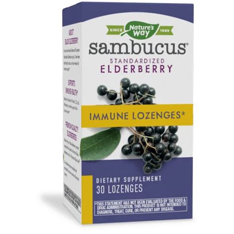 Natures Way Sambucus Immune Lozenges 30 Lozenges Ayurvedic Immunity
