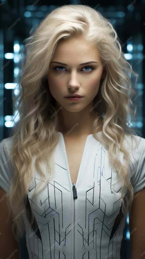 Premium Photo Ai Girl White Hair Aigenerated