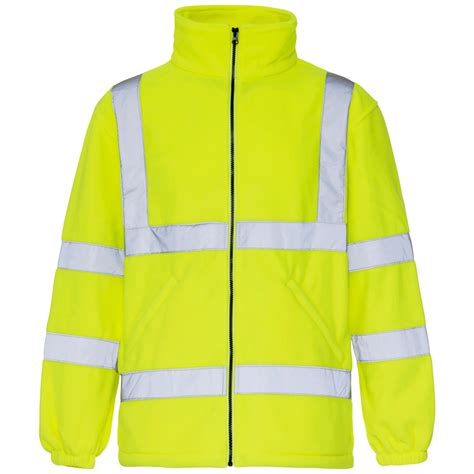 Supertouch Hi Vis Yellow Fleece Jacket Pronto Direct