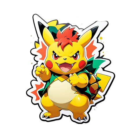 I Made An Ai Sticker Of Bowser Pikachu
