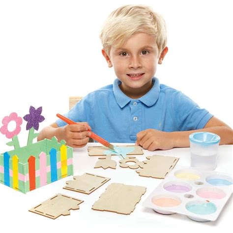 Flower Wooden Desk Tidy Kits Baker Ross