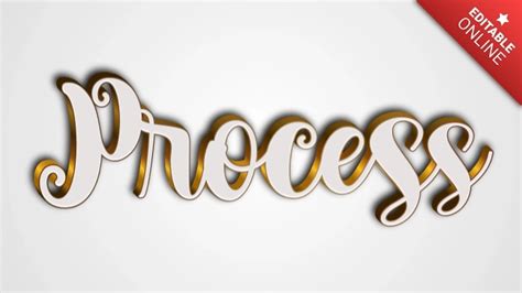 process text effect generator