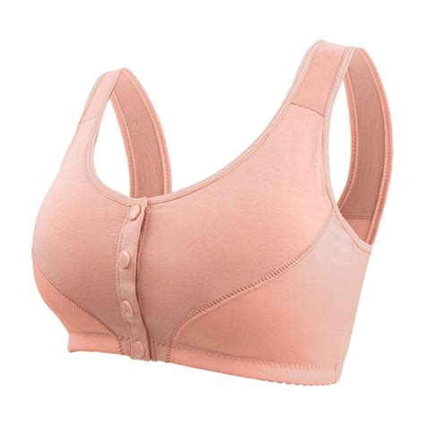 Pllfrlrt Bras For Women Front Button Bras Wireless Tank Top Mother Bra