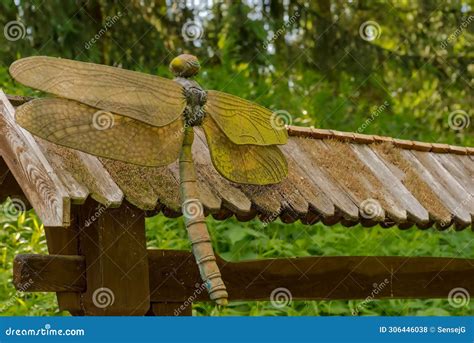 Poland Baltow May 30 2023 At 1527 A Huge Dragonfly Perched On The