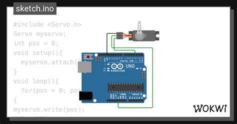 Servo 180 Derajat Wokwi Esp32 Stm32 Arduino Simulator