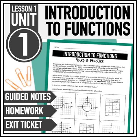 Introduction To Functions Lesson Identifying And Evaluating Functions