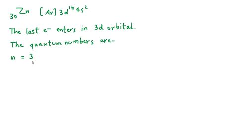 Solved Give The Set Of Four Quantum Numbers That Represent The Last