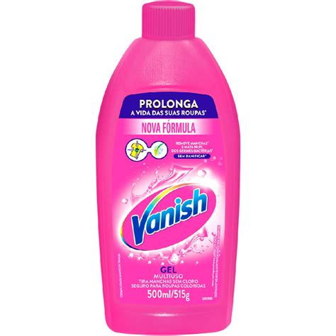 Alvejante Vanish Gel Sem Cloro Roupas Coloridas 500ml Destro