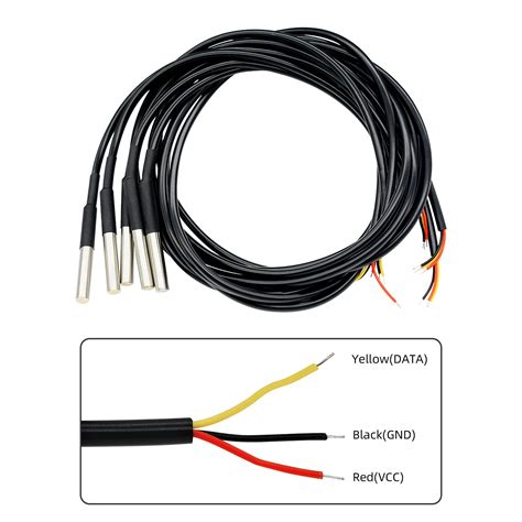 5pcs Ds18b20 Temperature Sensords18b20 1 Wire
