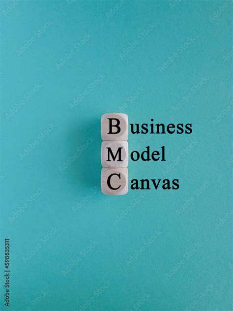 Bmc Business Model Canvas Symbol Concept Words Bmc Business Model