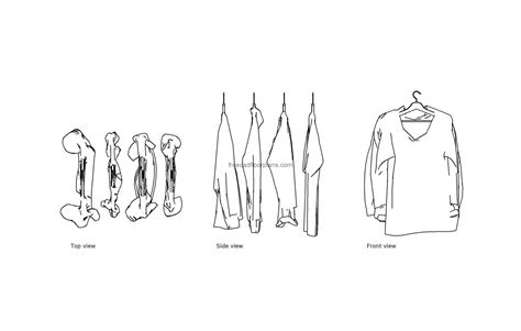 Closet Clothes Free Cad Drawings