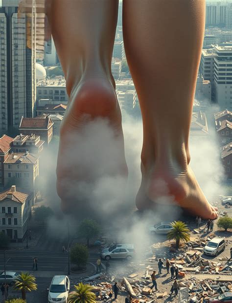Giantess Barefoot Bareheel 450m 117440512to By 3741tu On Deviantart