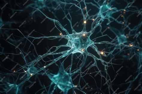 Premium Ai Image Motor Neuron Under The Microscope In Lab