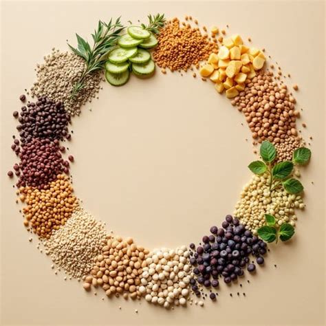 Free Circular Grain Display Image Grains Legumes Circular