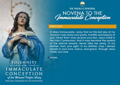 Novena To The Immaculate Conception The Manila Cathedral Facebook