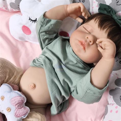 Bebê Reborn Realista Marye Vinil Siliconado Macio Sonho Reborn