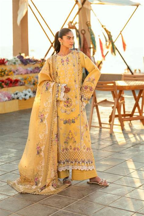 Florent Luxury Lawn Eid Edits Embroidered Unstitched 3pcs Jotey