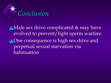 Ppt Male Sex Drive And Sperm Wars An Evolutionary Perspective