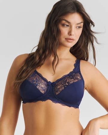 Pretty Secrets 2 Pack Ella Lace Non Wired Full Cup Bras C F Aqua
