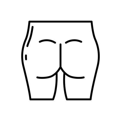 Buttock Icon In Vector Illustration 27393755 Vector Art At Vecteezy