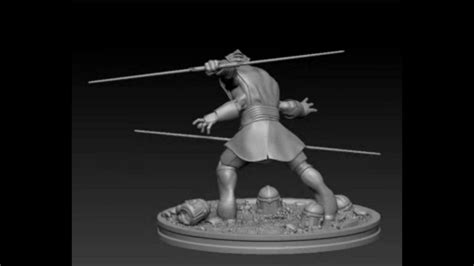 Stl File Star Wars Statue Pong Krell Jedi Master Clone Wars・3d Print Model To Download・cults