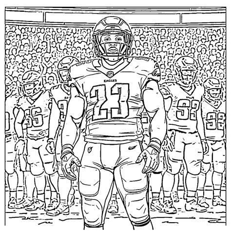 Best Saquon Barkley Coloring Pages Free Printable Pdf