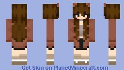 Cute Girl Skin W Bear Ears Minecraft Skin