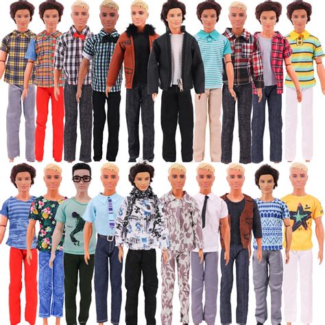 Handmade Ken Doll Clothes T Shirt Trousers For Barbie Dress Accessories