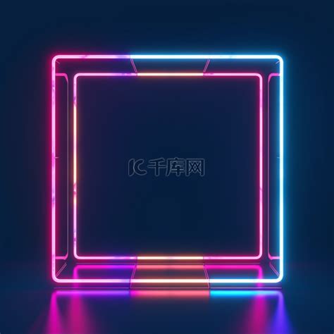 夜市炫酷招牌霓虹灯边框特效素材图片免费下载 千库网
