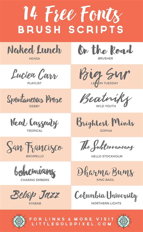 14 Free Brush Script Fonts Artofit