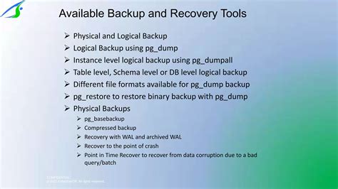 Backup Recovery In PostgreSQL PDF