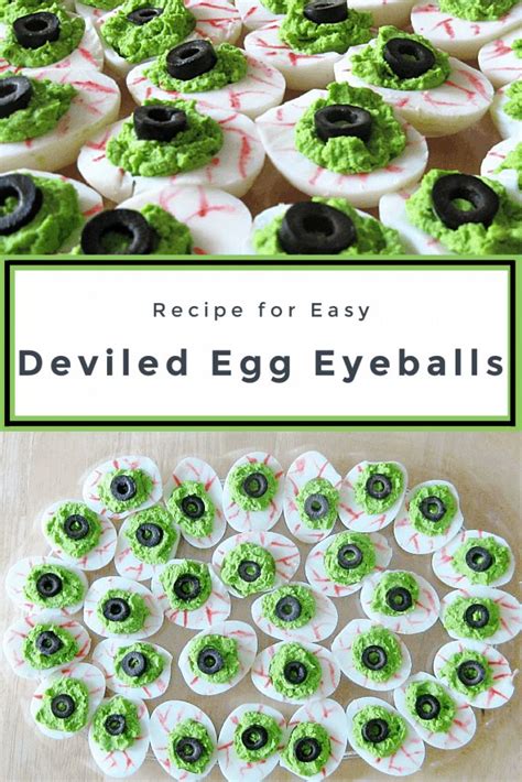 Deviled Egg Eyeballs Recipe Fun Halloween Food Easy Halloween Food