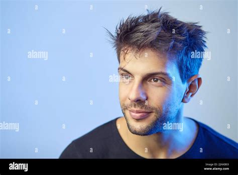 Young Man Three Days Beard Portrait Guy Man Men Young Three Days