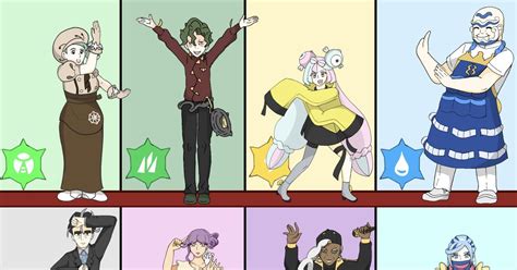 Pokémon Scarlet And Violet Gym Leader Paldea Team Star パルデア各タイプ専門