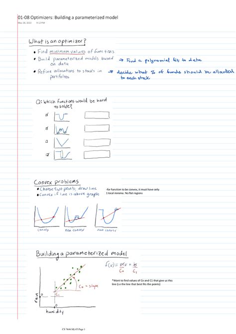 Ml4t 01 08 Optimizers Building A Parameterized Model For Function To