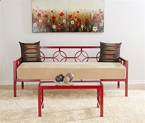 Medallion Salsa Red Twin Daybed And Memory Foam Mattress Red