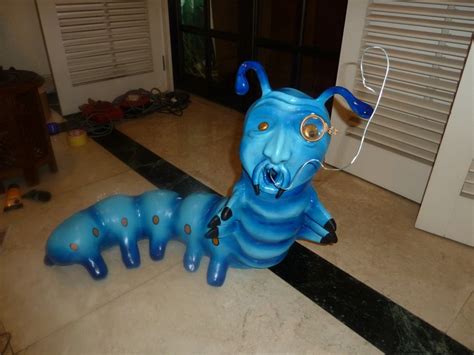 Nearly Finished Absalom Cterpillar After Spray Painting Alice In