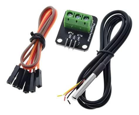 módulo adaptador para arduino com sensor temperatura ds18b20 mercadolivre