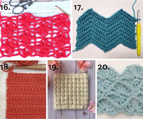 25 Crochet Stitches To Learn And Discover Sweet Bee Crochet