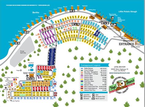 Jellystone Park Tower Park Lodi Ca Map California Delta Campground