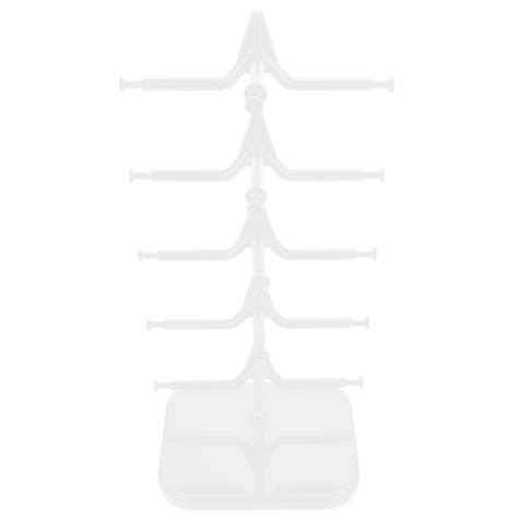 Oulii 1set White Plastic Sunglasses Display Rack For Sunglass Display Stand Holder 35x17x13cm