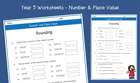 Year 5 Rounding Worksheets Ks2 Number And Place Value Primary Maths