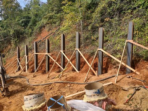 Soldier Piles Project Gallery Foundation Repair Services Inc