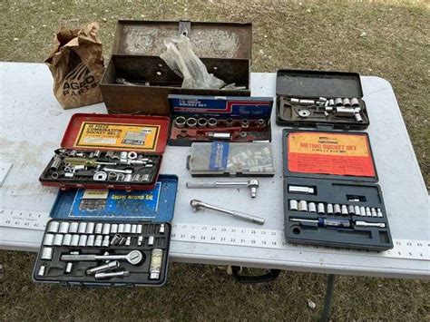 Assorted Socket Sets And Toolbox Legacy Auction Company