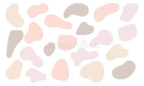 abstract organic shape modern blotch shape liquid basic shapes stock