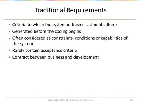 Agile Project Management Workshop Ppt