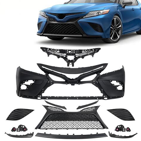 Front Bumper Cover Grilles Assembly For 2018 2019 2020 Toyota Camry Se