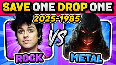 Rock Vs Metal Per 2025 1985 Year🔥save One Drop One Music Quiz Youtube
