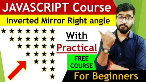 JavaScript Star Pattern Program Inverted Mirror Right Angle JavaScript Tutorial YouTube