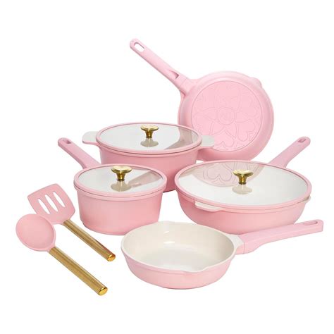 Bn Linkkl Nonstick Cookware Set Cast Aluminum With Dual Layer Nonstick